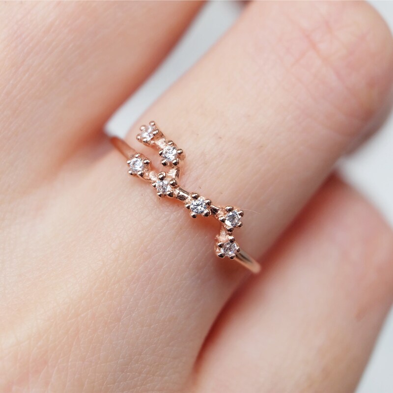 Zodiac Constellation Ring - Etsy
