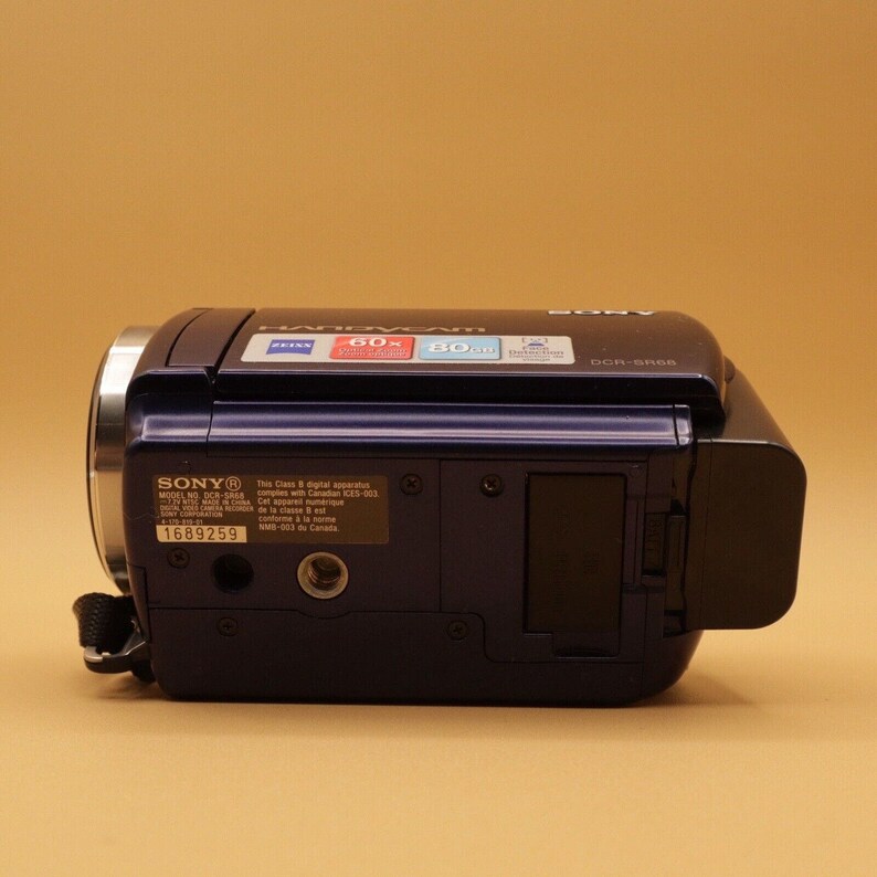Sony DCR-SR68 80GB Hdd 60X Optical Zoom 2000X Digital Zoom Handycam ...
