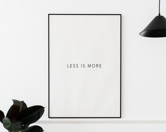 Less is More Art | Etsy