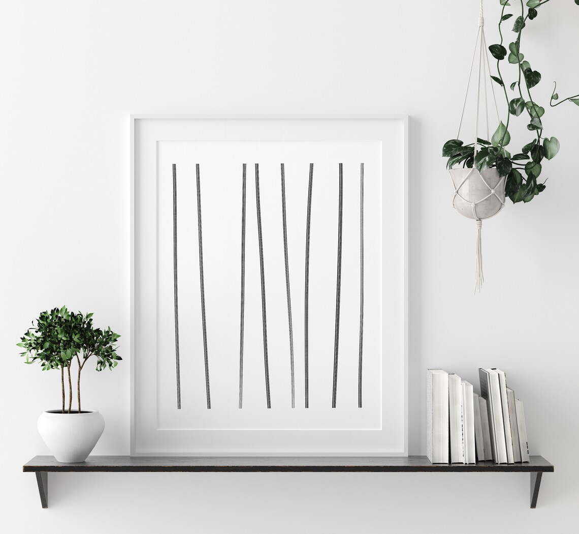 Vertical Lines Wall Art Abstract Art Print High Resolution - Etsy
