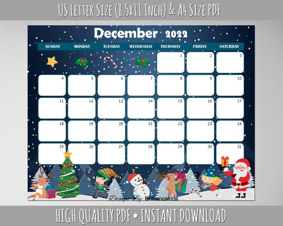 Calendar December 2022