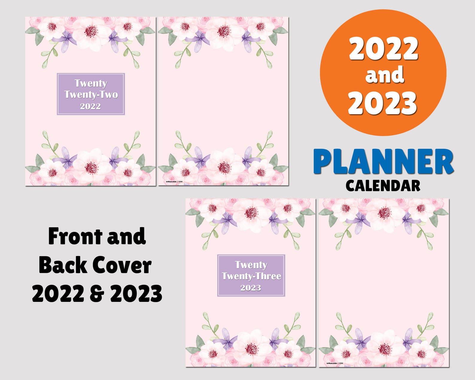 Monthly Planner 2022 2023 Inserts Dated Monthly Calendar - Etsy