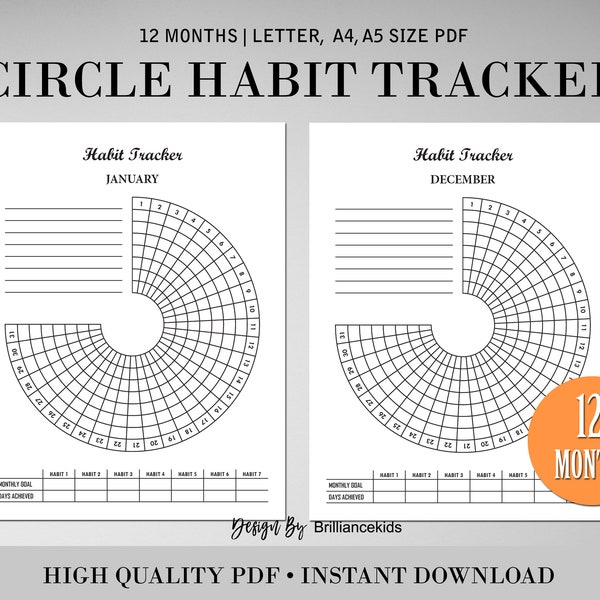 Circle Tracker - Etsy