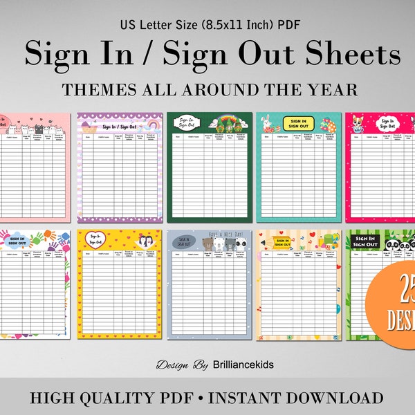 Daycare Forms - Etsy