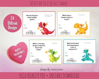 Dragon Valentine Cards | Etsy