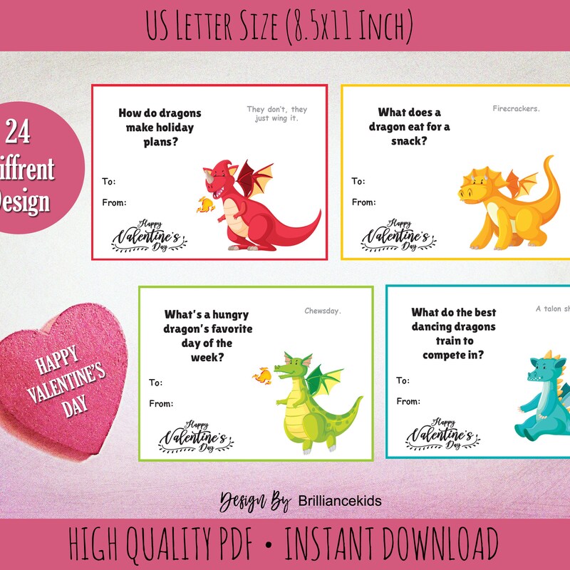 Valentine Dragon - Etsy