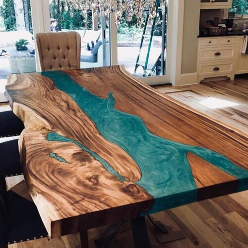 Pictured Table is Sold Resin River Coffee Table With LED | Etsy