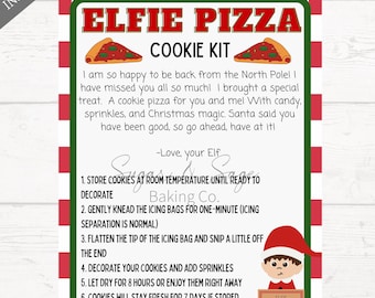Printable Elfie Cookie Kit Instructions - Etsy