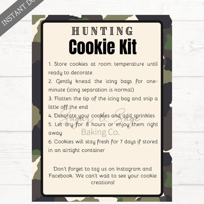 Hunting Cookies - Etsy