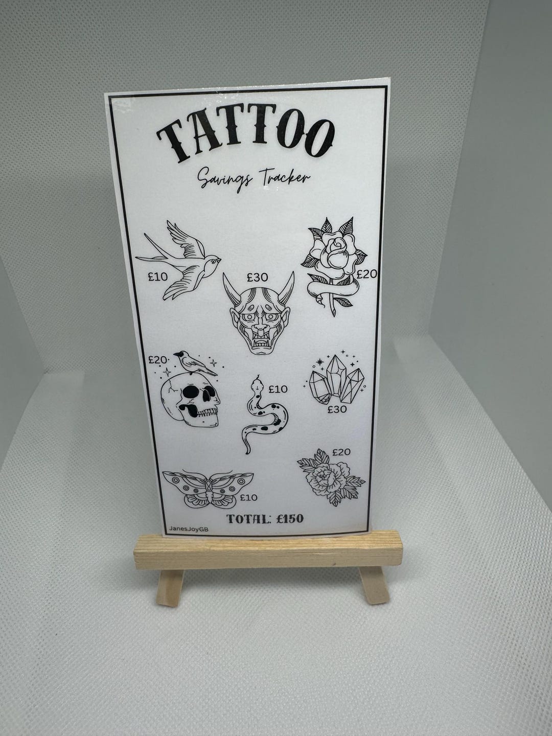 Tattoo Savings Tracker - Etsy