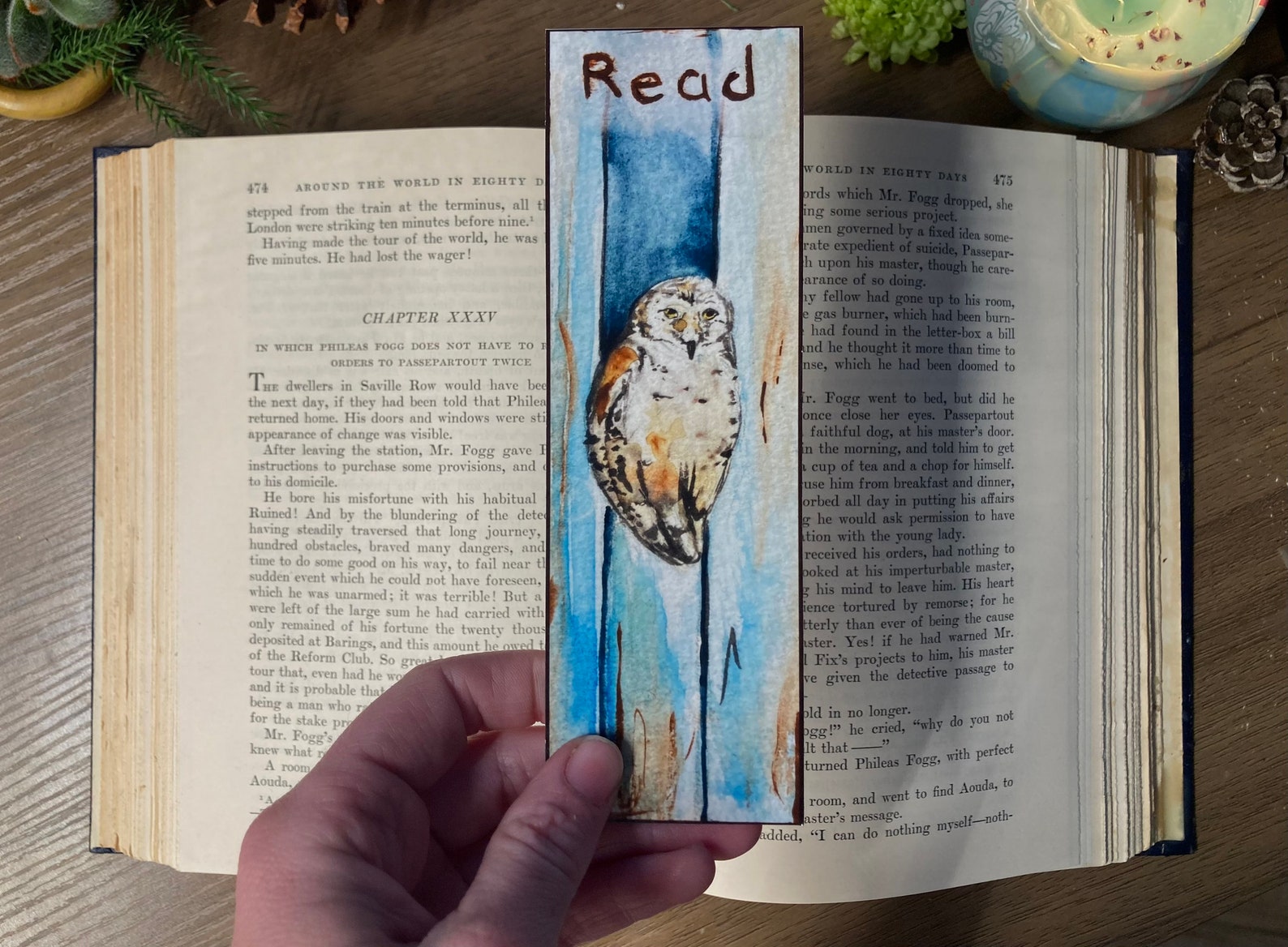 Handmade Watercolor Owl Bookmarks Set of 3 or Pick 1 - Etsy