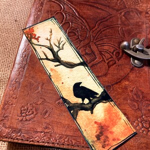 Handmade Paper Crow Bookmark Heavyweight Printed on Glossy - Etsy