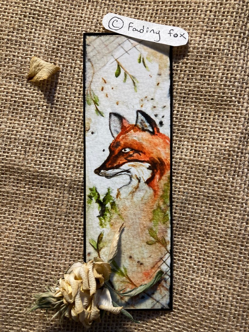 Watercolor Fox Bookmarks Set of 3 or Pick 1 Heavyweight | Etsy