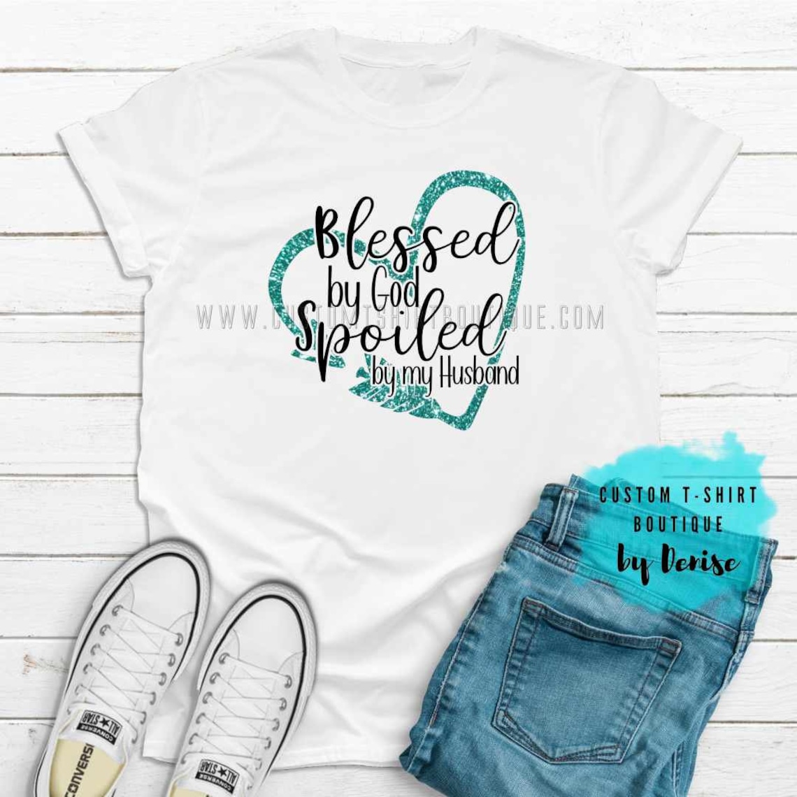 Blessed by God Spoiled by My Husband / Spoiled Wife / Blessed - Etsy