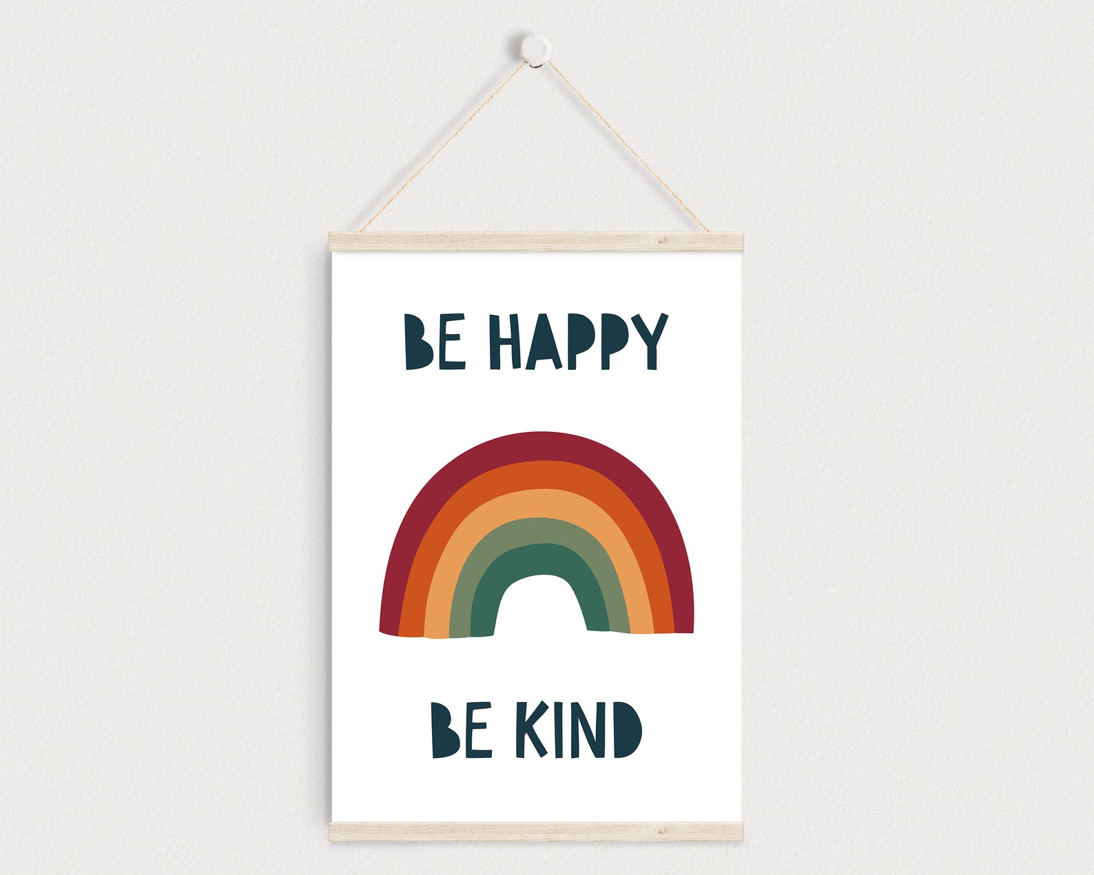 Be Happy Be Kind Nursery Print Jungle Nursery Decor Born to - Etsy