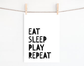 Eat Sleep Play | Etsy