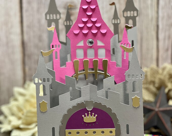 Castle Pop up Box Card - Etsy