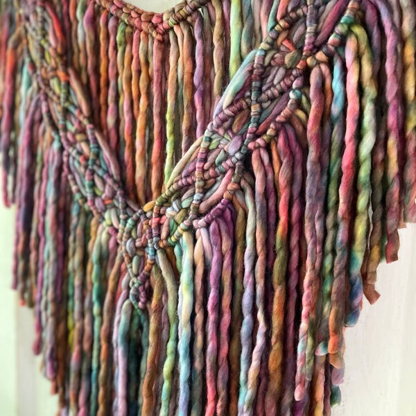 Dyed Macrame Wall Hanging - Etsy