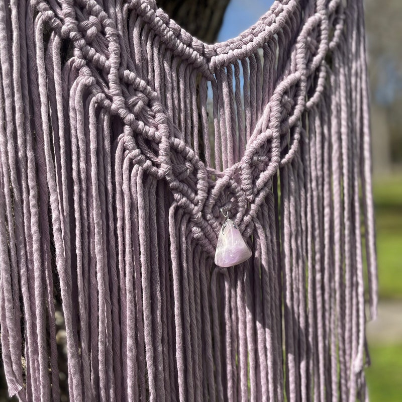 Purple Macrame Wall Hanging - Etsy