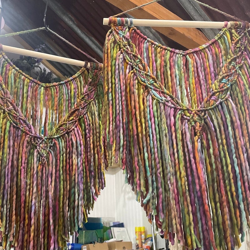 Dyed Macrame Wall Hanging - Etsy