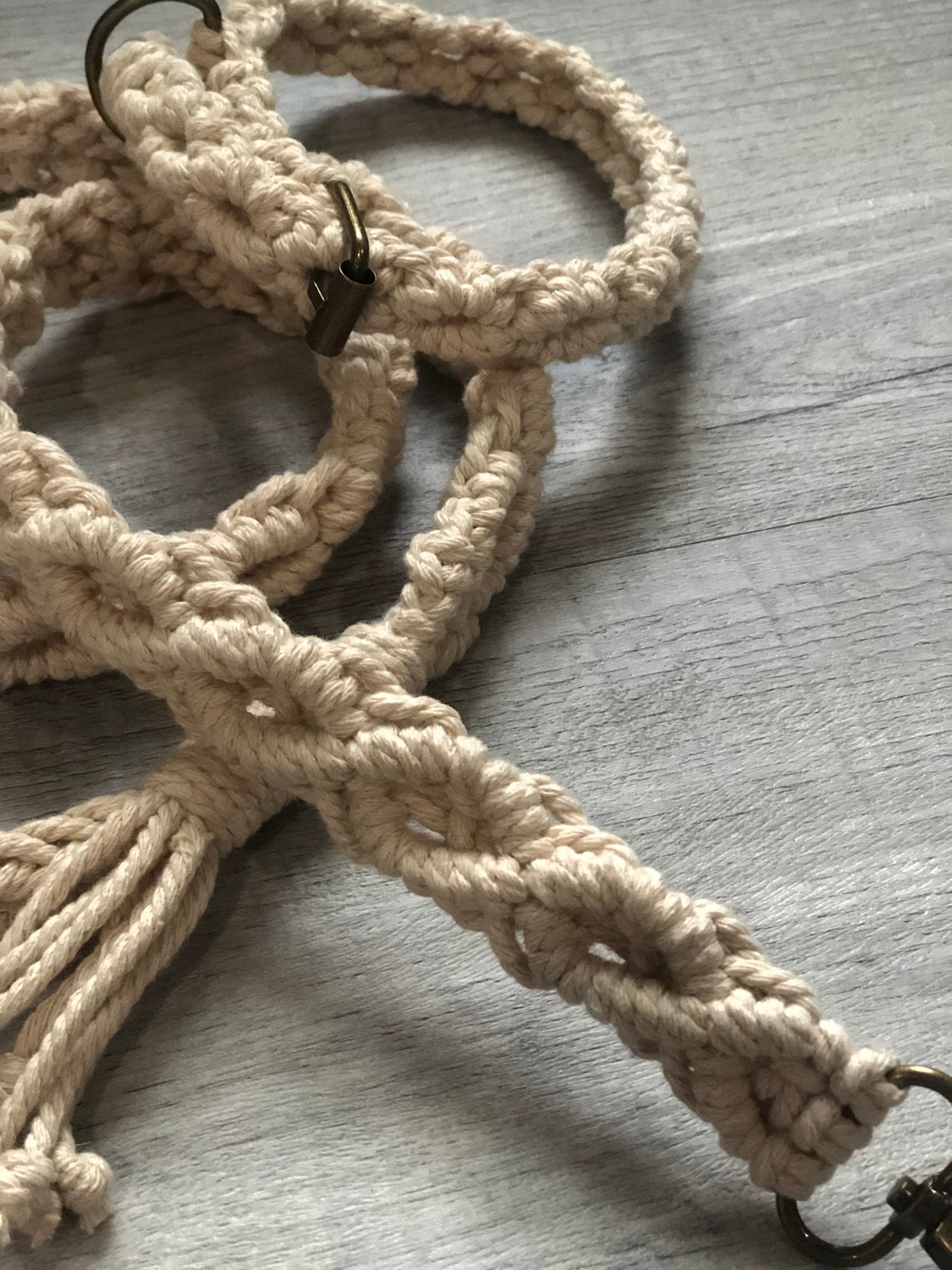 Macrame Dog Collars & Leashes - Etsy