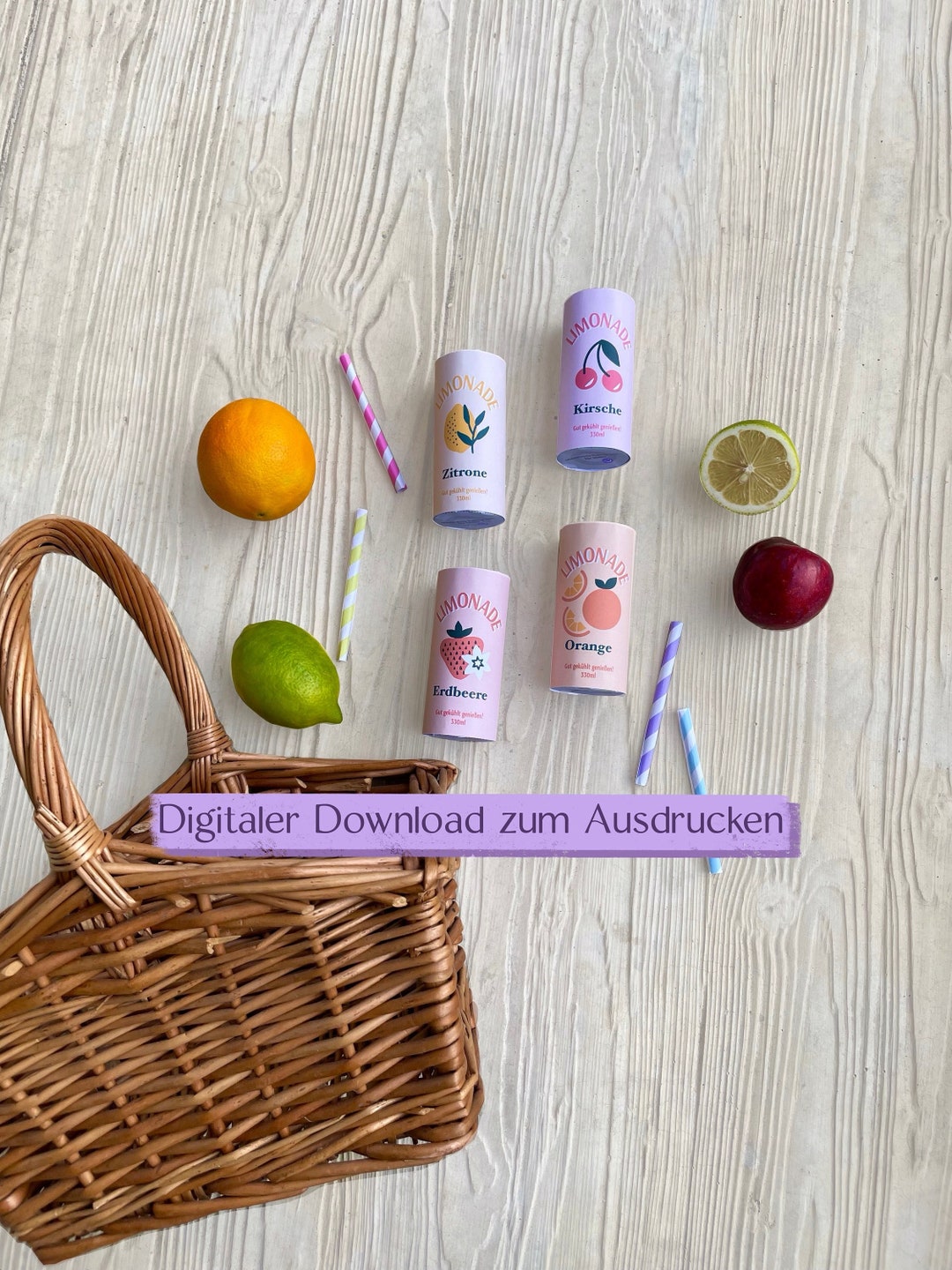 DIY Lemonade Shop Accessories, Play Kitchen Accessories, Lemonade Can ...