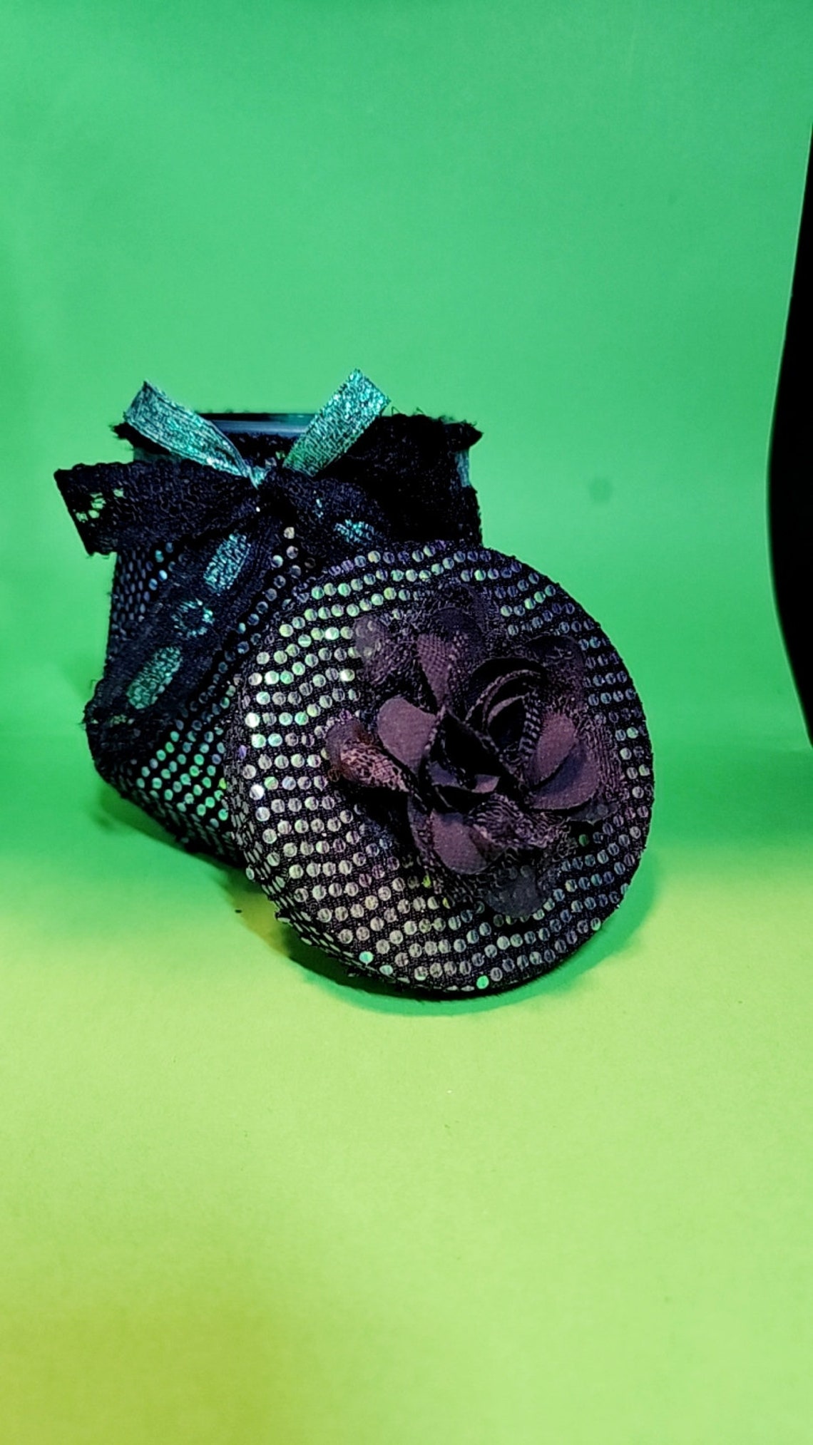 Holographic Blue & Green Candle, Mermaid Vibe Candle, Mermaid Scale ...