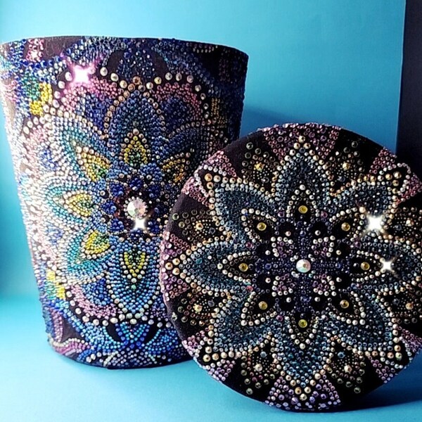 Rhinestone Candle - Etsy