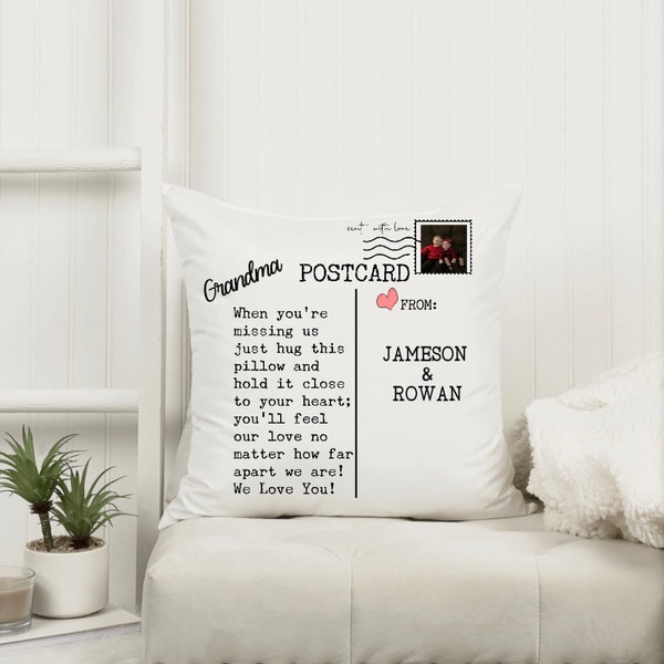 Postcard Pillow - Etsy