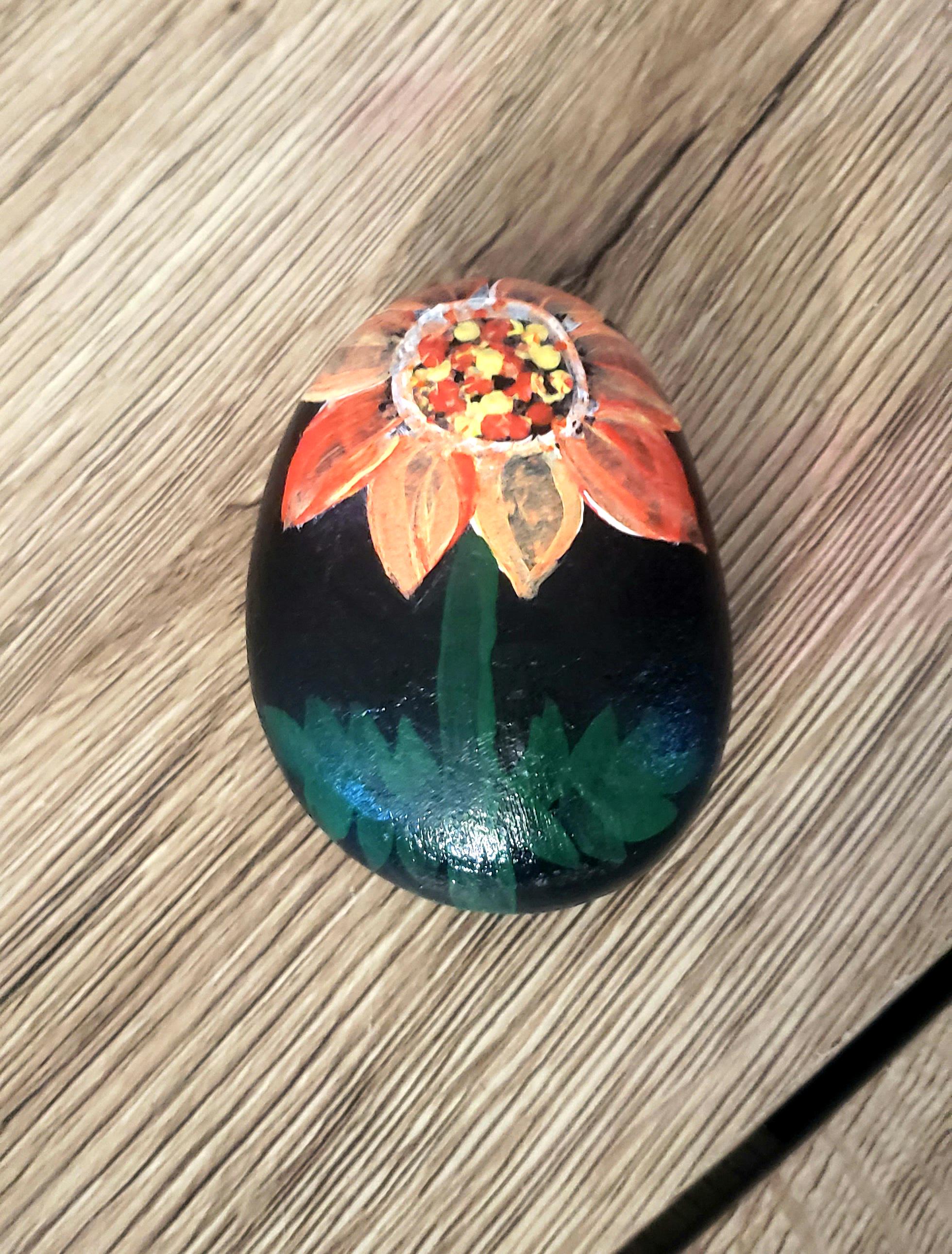 Painted Flower Rock Art. Kindness Rocks - Etsy