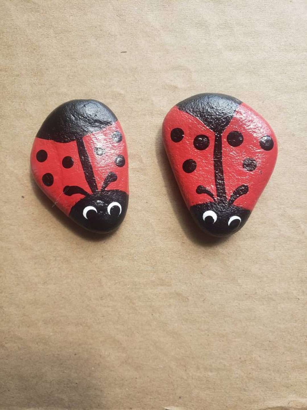 Ladybug Painted Rock's. Rock Art - Etsy