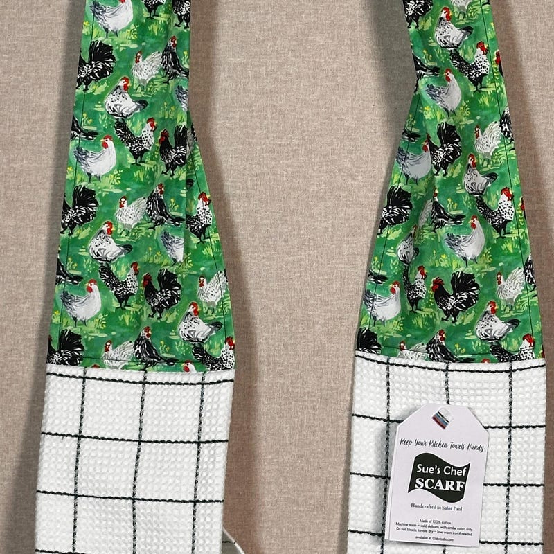 Chicken Kitchen Scarfs - Etsy