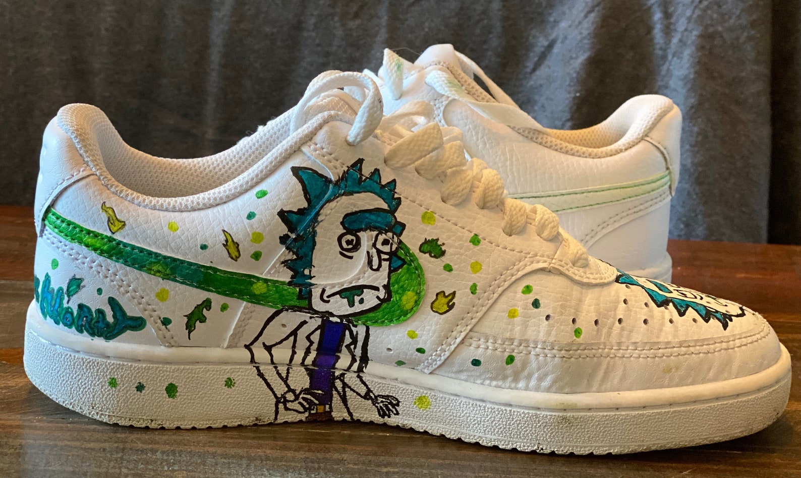 Customized Rick and Morty Nike Court Vision Shoes | Etsy Customized Rick and Morty Nike Court Vision Shoes | Etsy