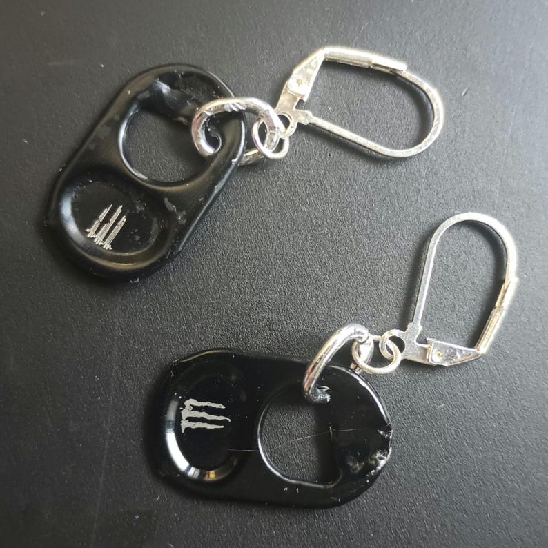 Monster Tab Earrings - Etsy