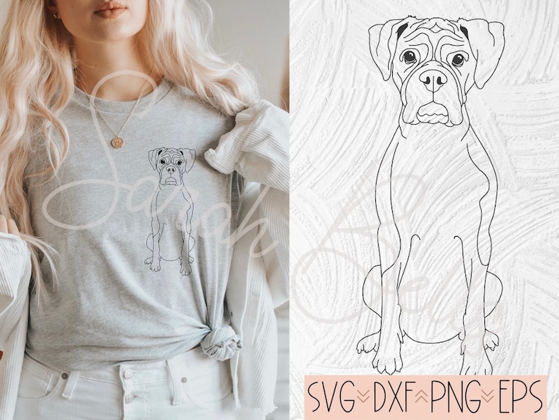 Boxer Dog SVG, Boxer Dog Clipart, Boxer Dog Design - Etsy