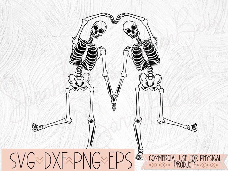 Dancing Skeleton Best Friends SVG Halloween Skeletons Clip - Etsy Ireland