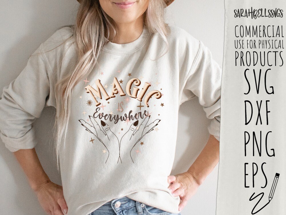 Magic is Everywhere SVG Printable Mystical Boho Art - Etsy