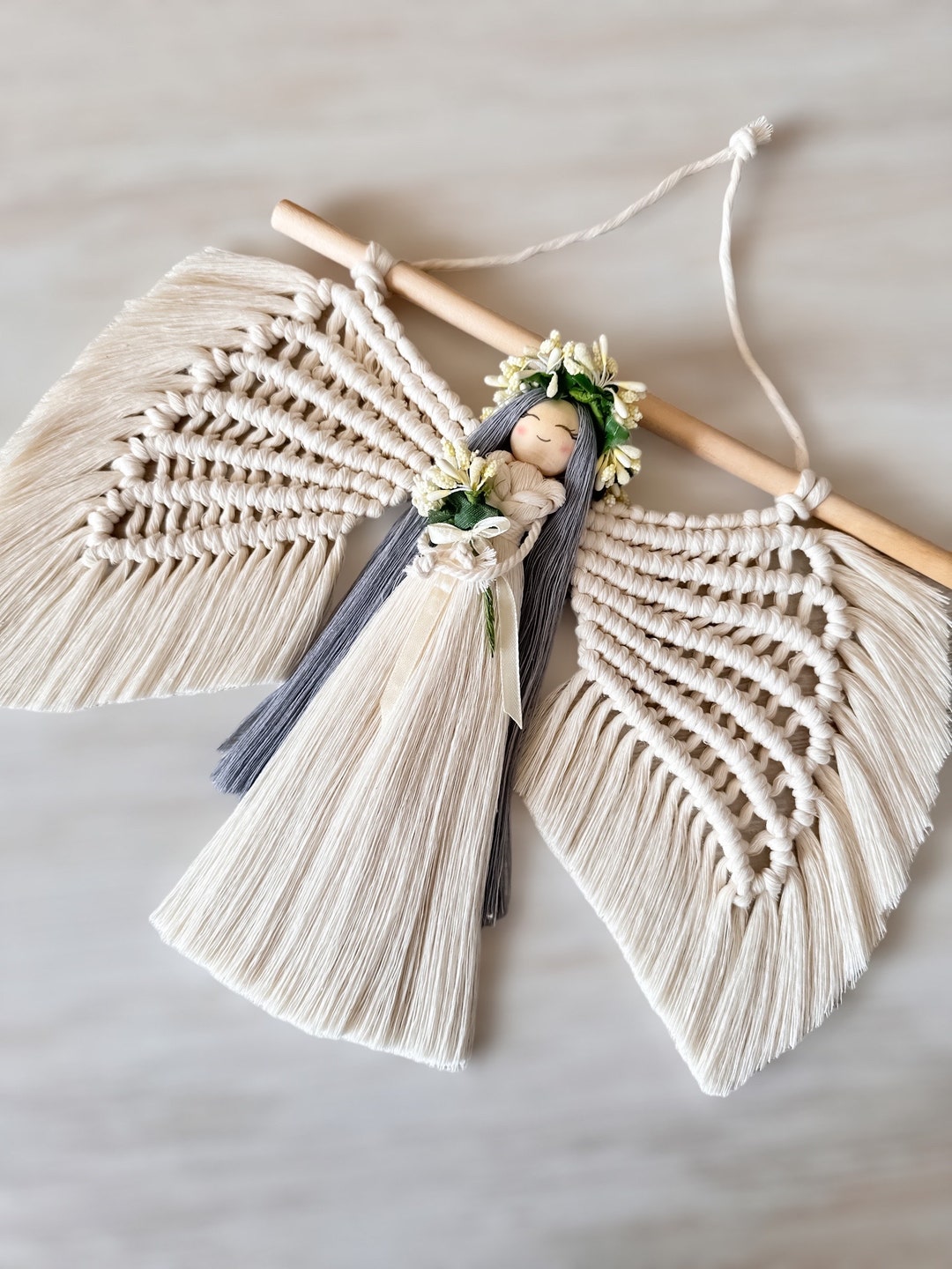 Macrame Angel Macrame Gift Birthday Gift Mother's Day Gift Handmade ...