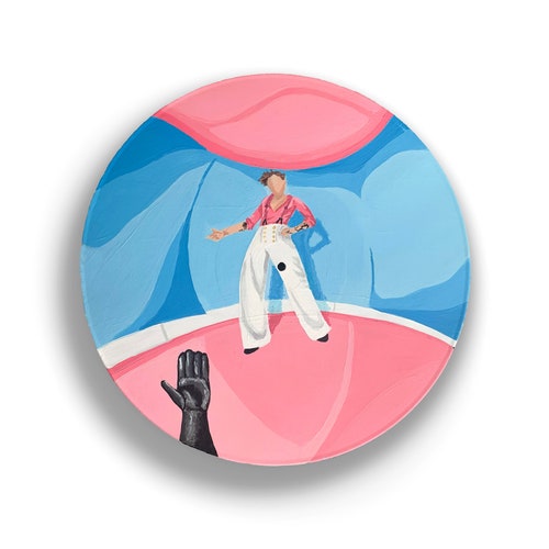 Fine Line Painted Vinyl - Etsy