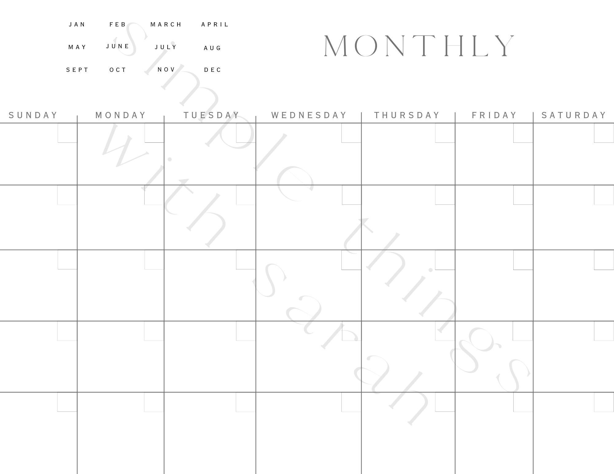 Minimal, Planner Bundle, Printable, Weekly, Checklist, Printable ...