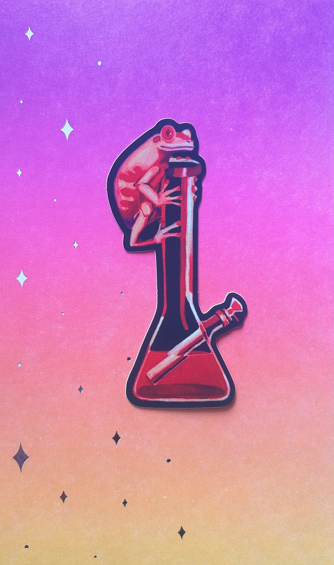 Water Pipe Frog Sticker - Etsy