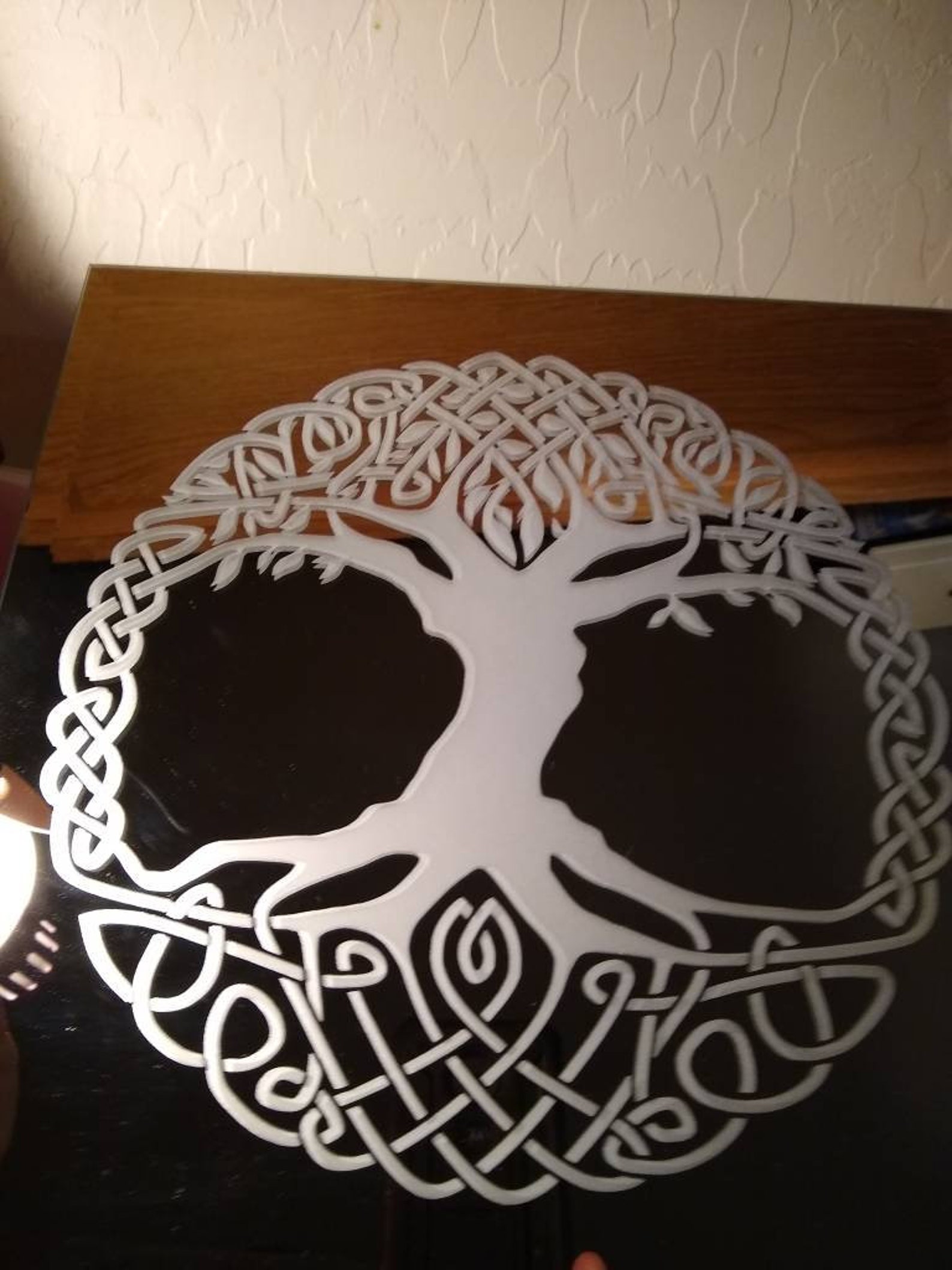 12 x 12 Tree of life etched mirror | Etsy