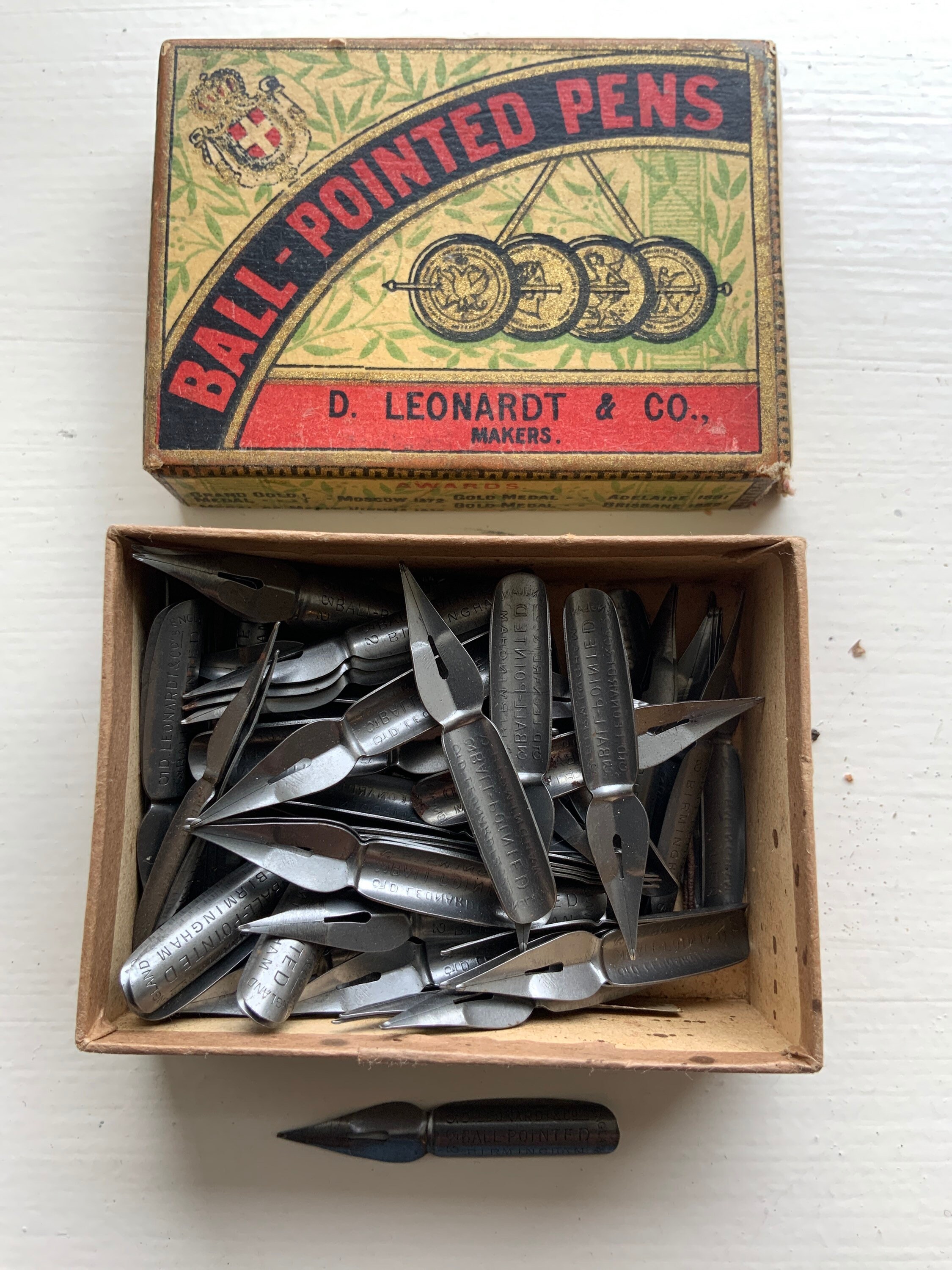 Ball Point Pen Nibs Almost a Full Box of Antique Nibs From D Leonards ...