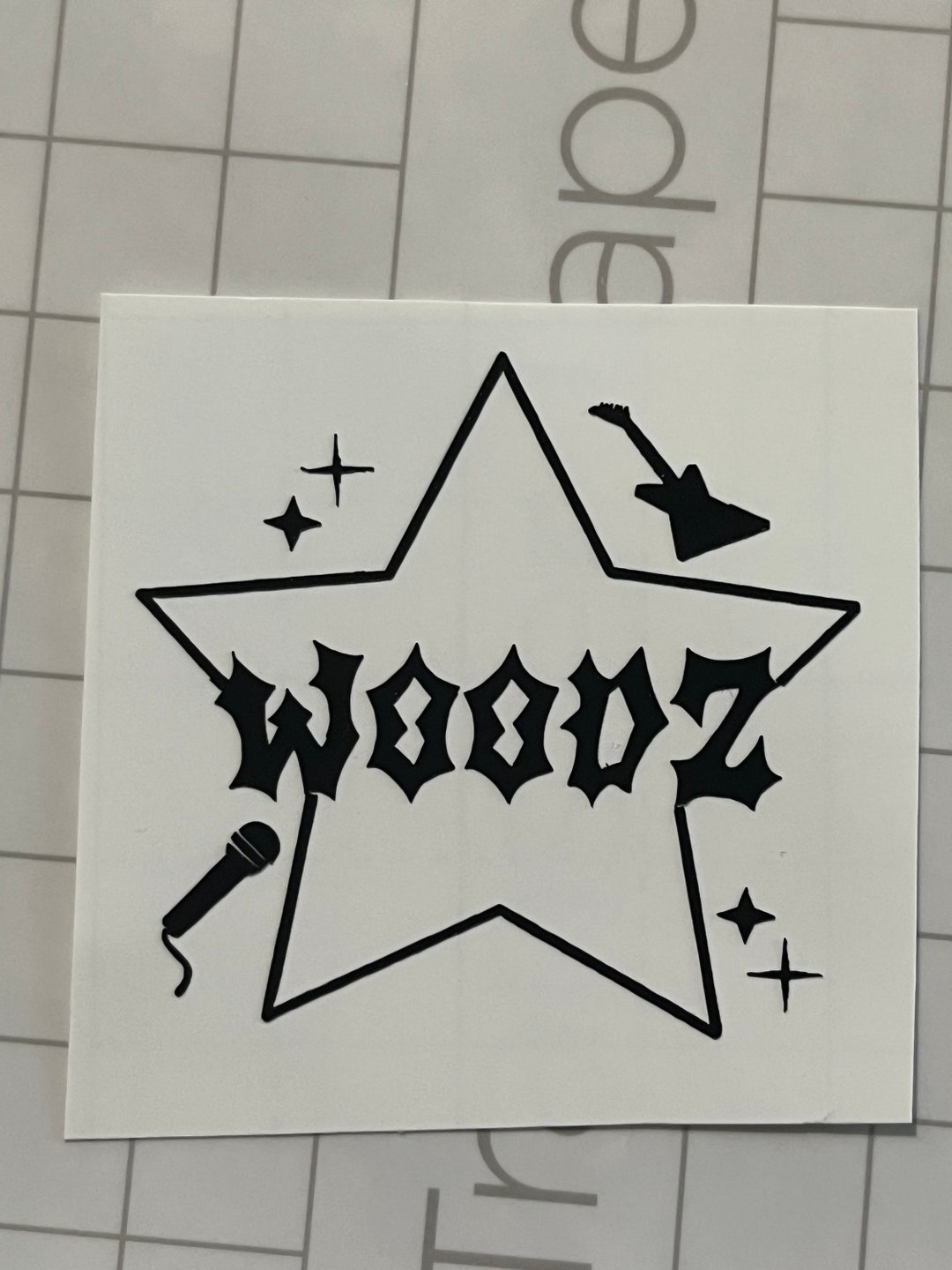 WOODZ / CUSTOM Rockstar Lightstick Decal - Etsy