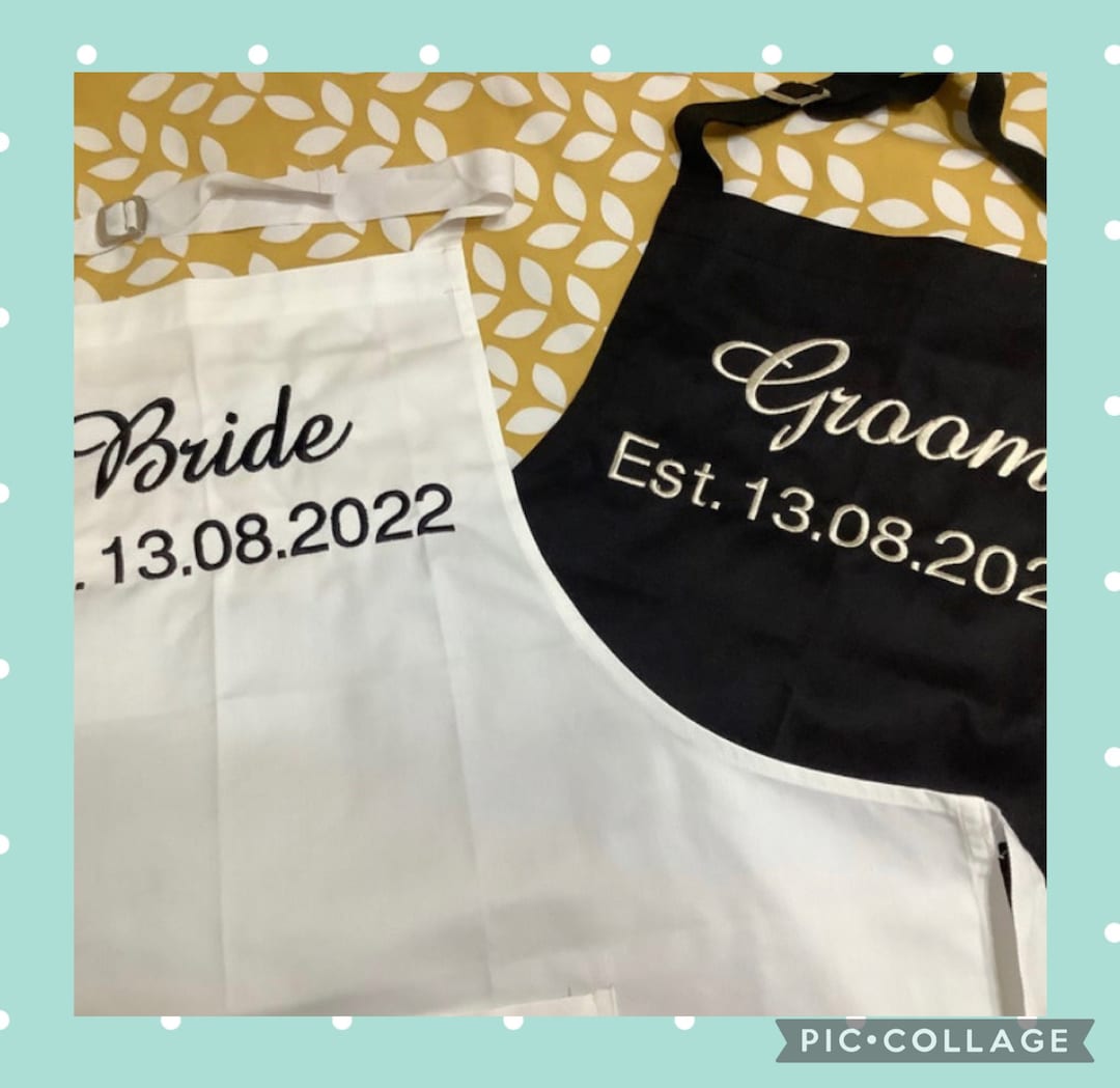 Aprons for Wedding Day. Wedding Dress Protector. Personalised Wedding ...