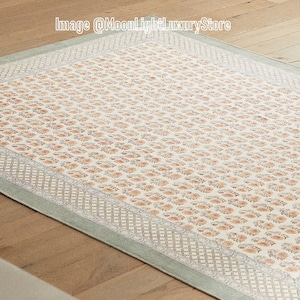 5x8 Ft Rug, Cotton Rug, Handmade Rug, Hand Block Printed Rug, Floor ...