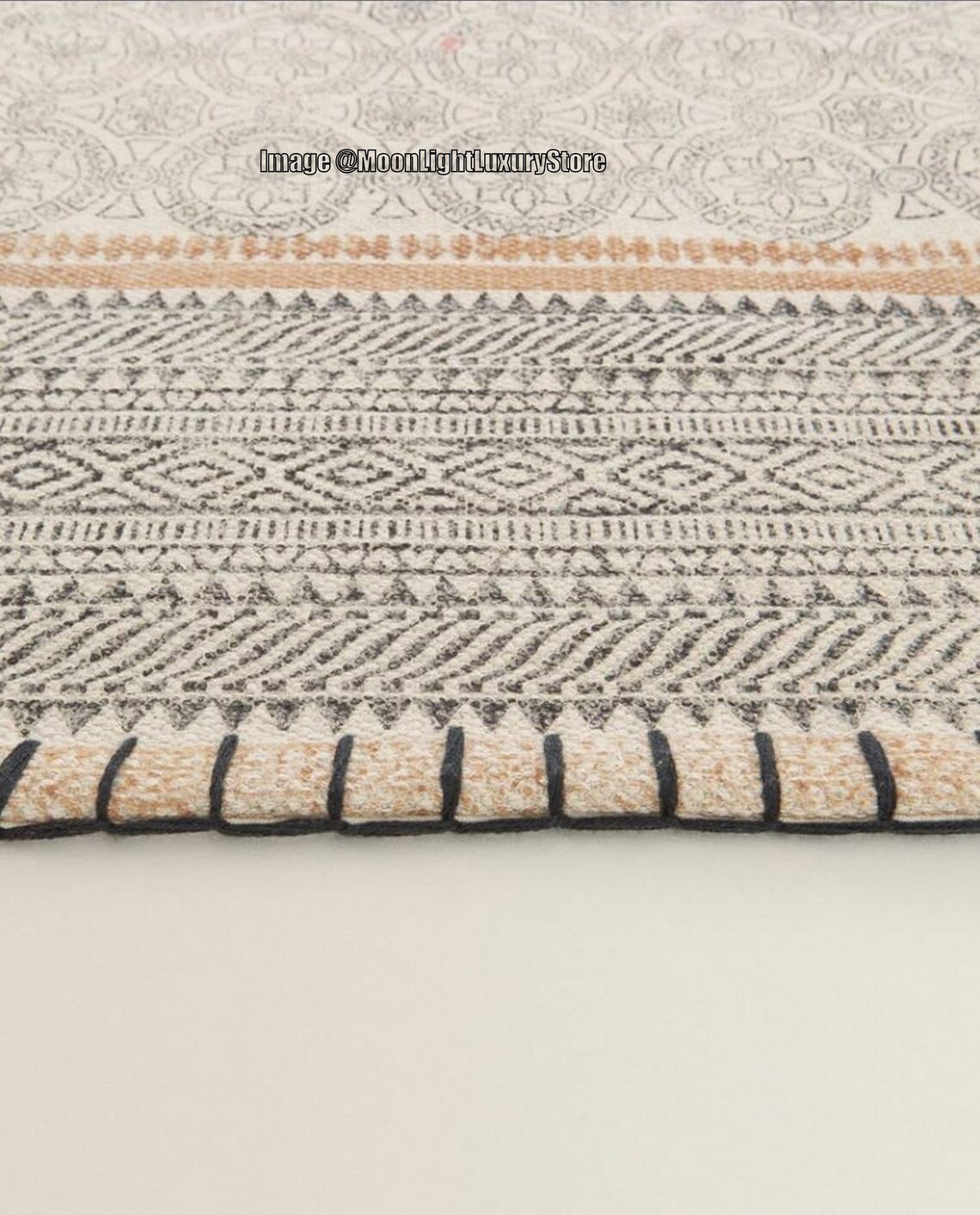 5x8 Ft Rug, Cotton Rug, Handmade Rug, Living Room Rug, Modern Rug ...