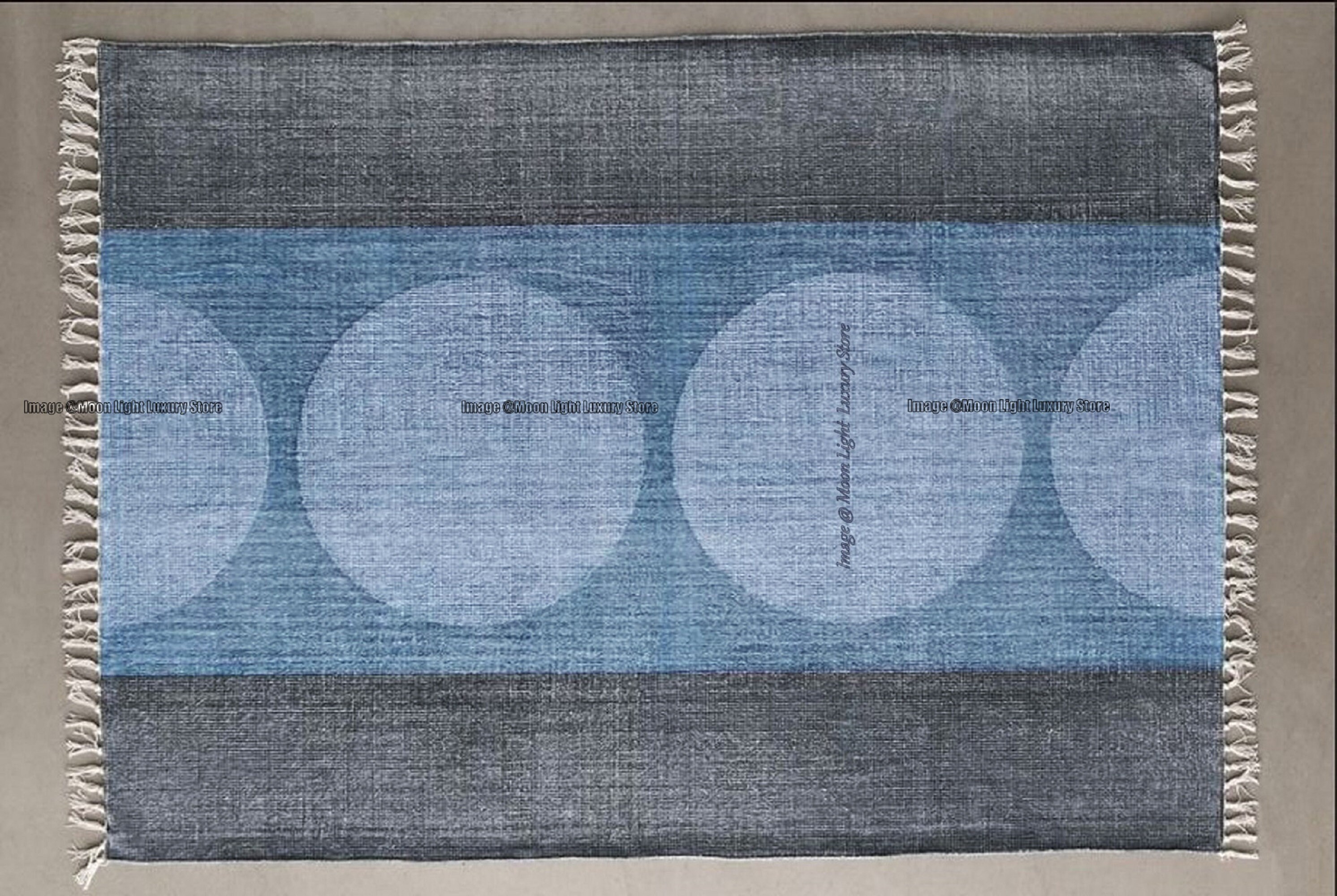 5x8 Ft Handmade Rug, Large Cotton Rug, Handblock Printed Rug, Floor ...