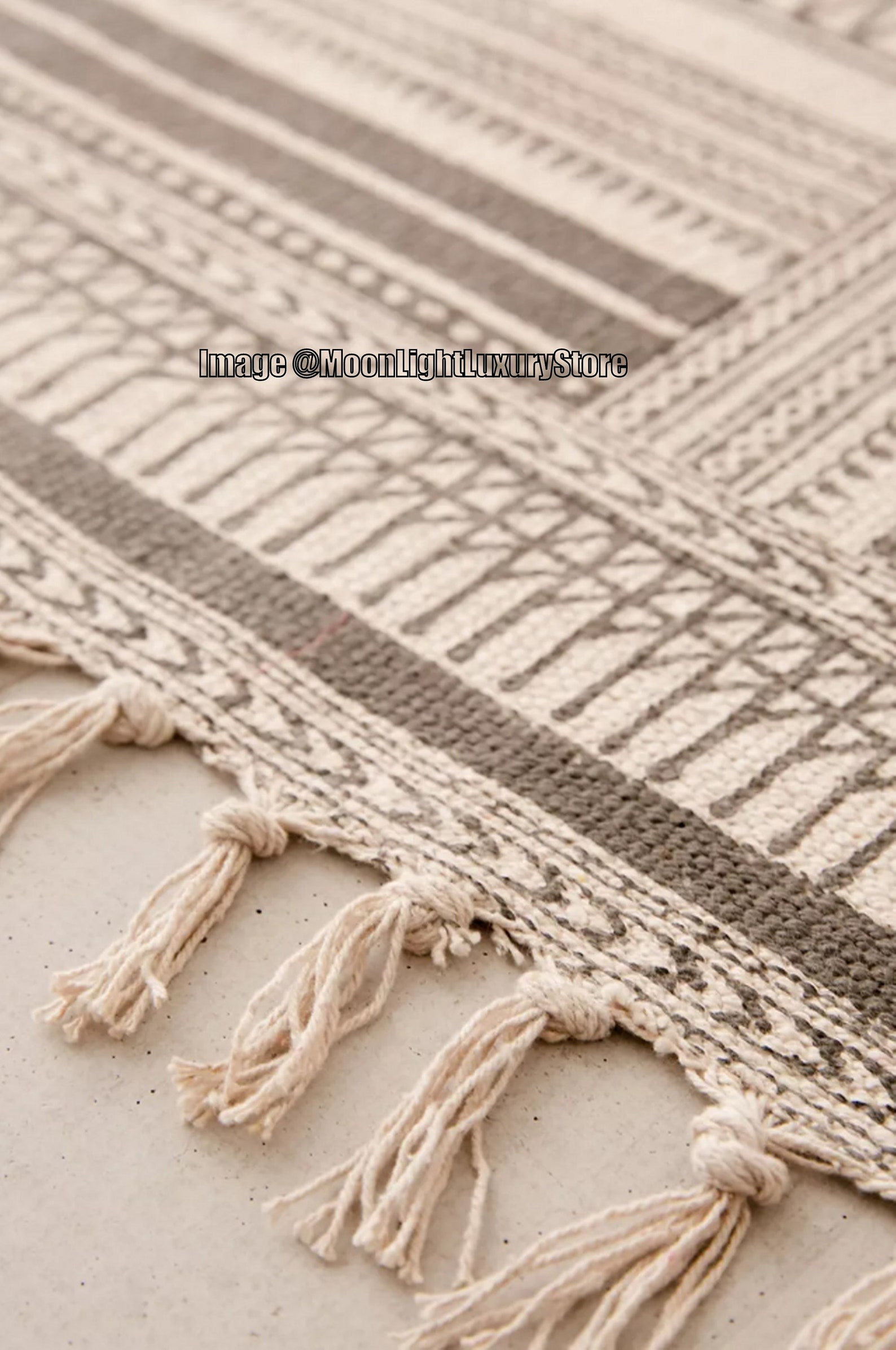 5x8 Rug Cotton Rug for Living Room Handmade Rug Vintage Decorative Rug ...