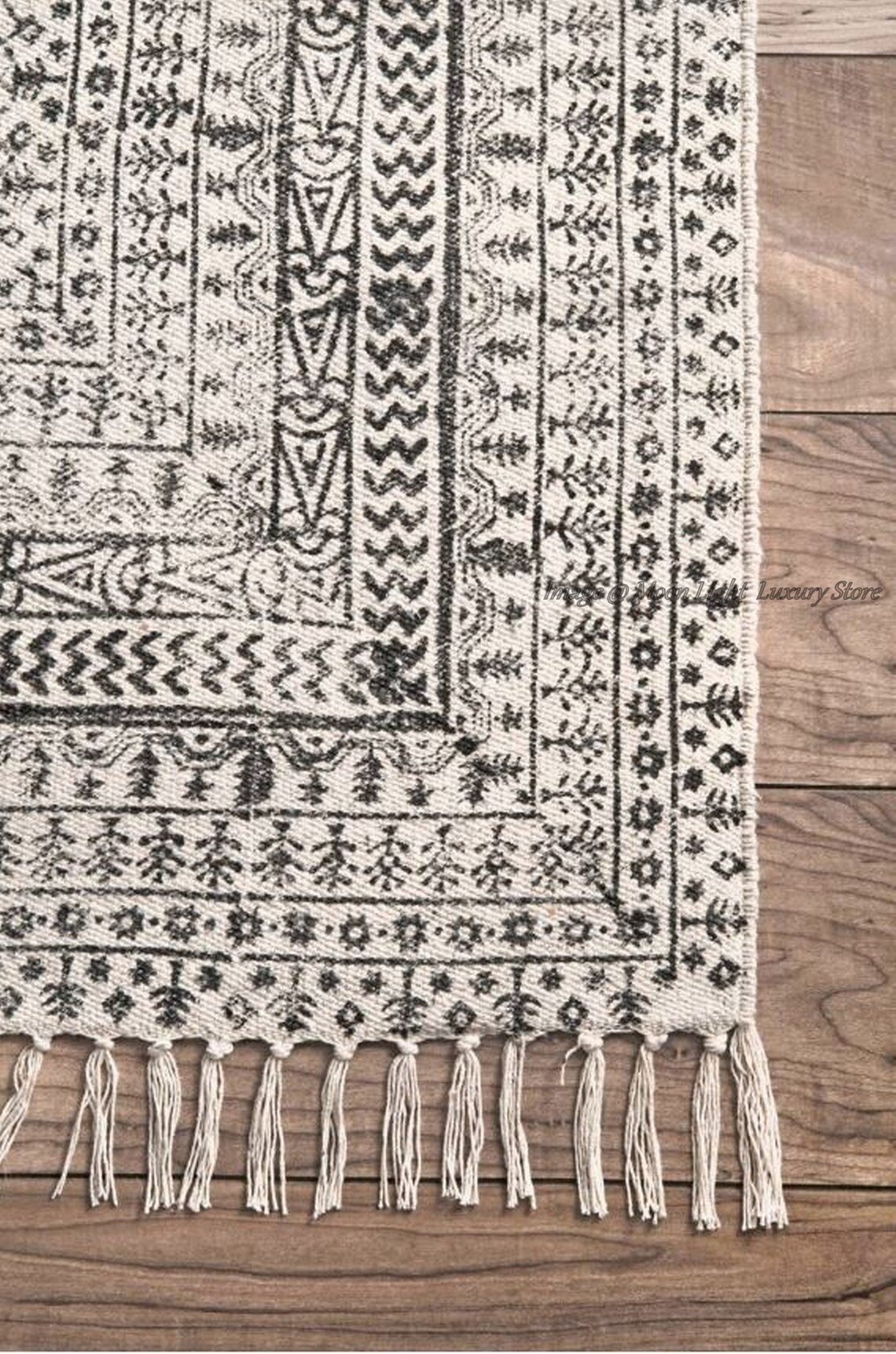 3x5 Feet Cotton Rug Handmade Rug Area Rug Handmade Block - Etsy